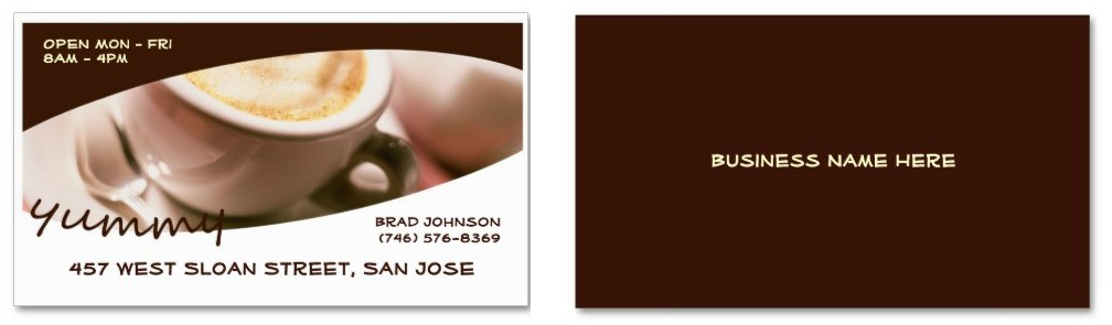 Mẫu thiết kế card visit coffee | Chuyên in cardvisit nhanh, giá rẻ tại ...